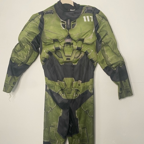 Costumes | Boys Classic Muscle Master Chief Infinite Costumesue Size Of ...